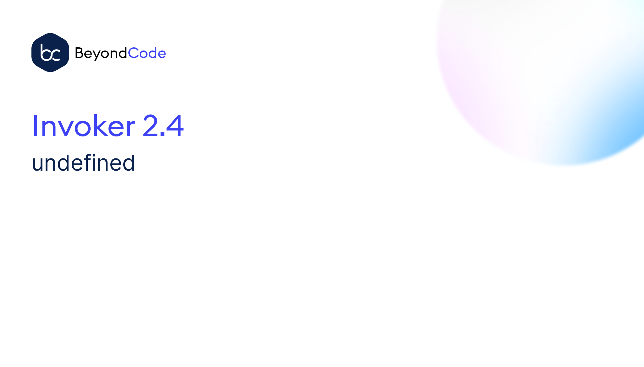 Invoker 2.4 - Beyond Code